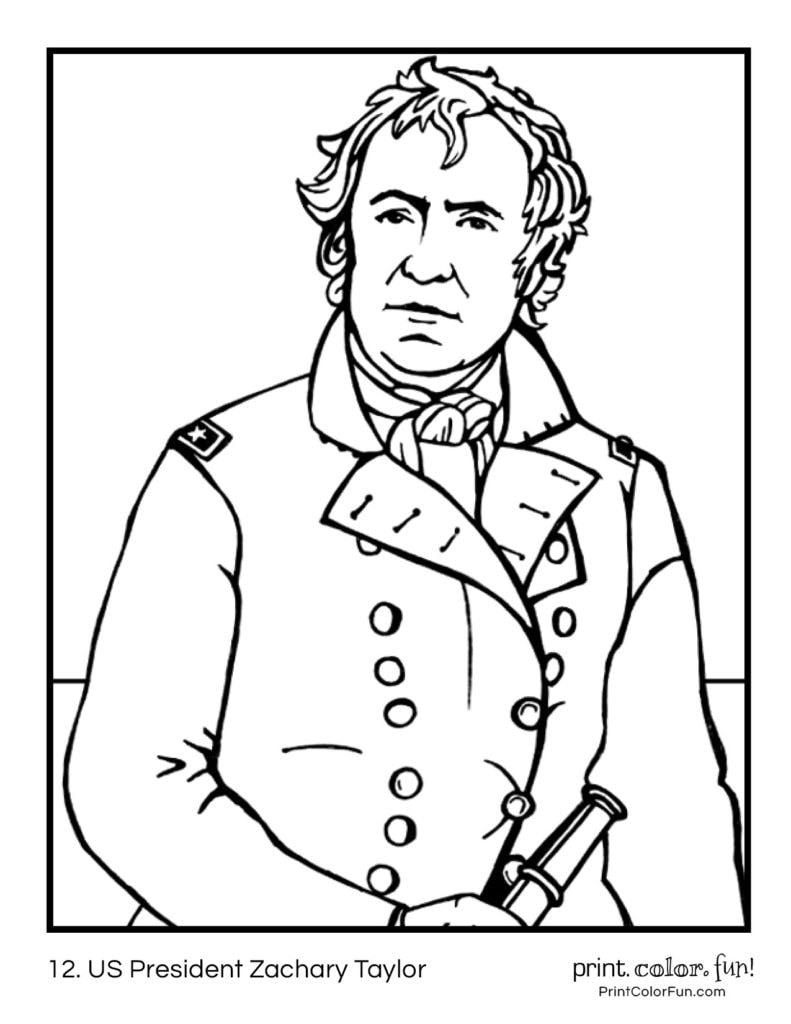 US Presidents coloring pages: Printables of the first 42 American ...