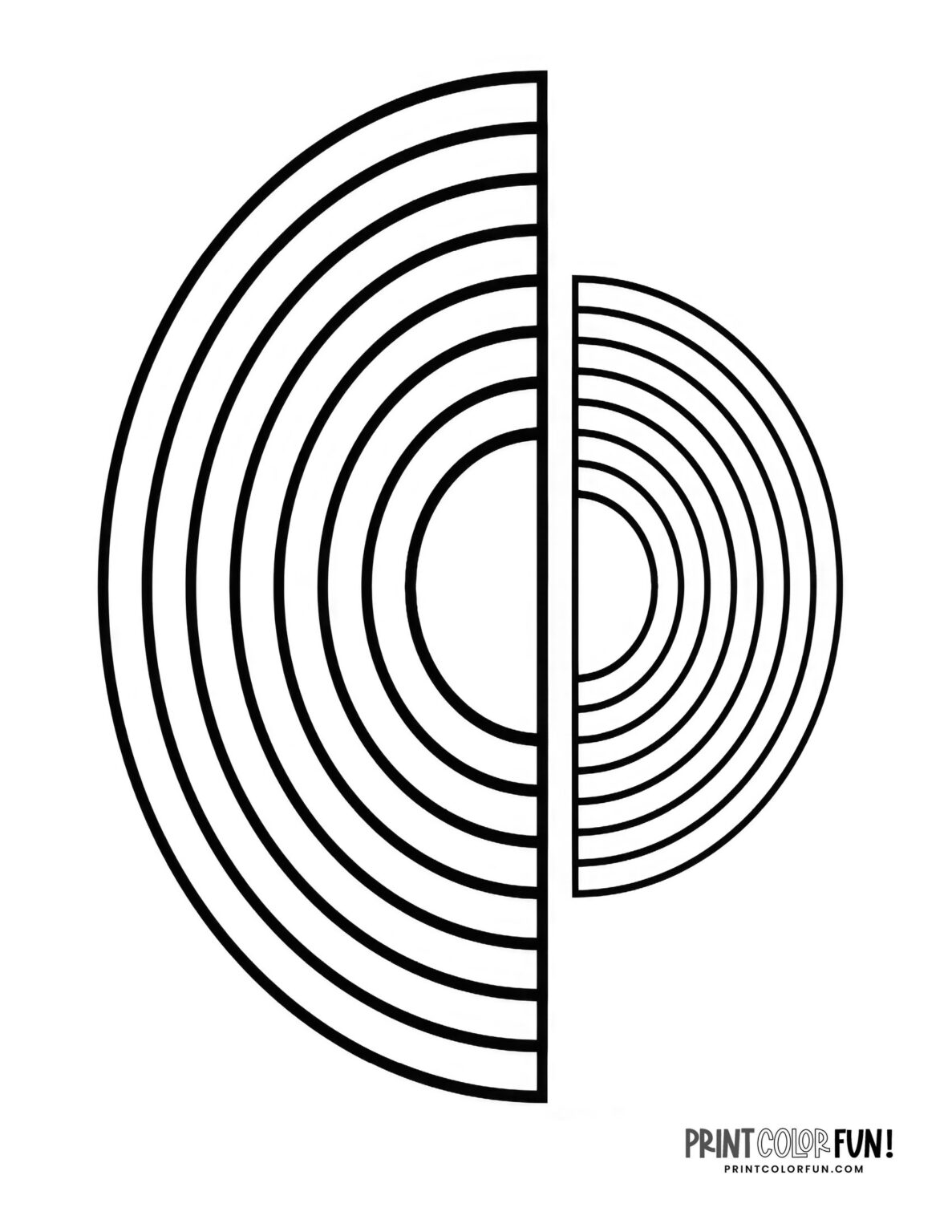 Rainbow clipart & coloring page magic + 10 colorful craft & learning ...