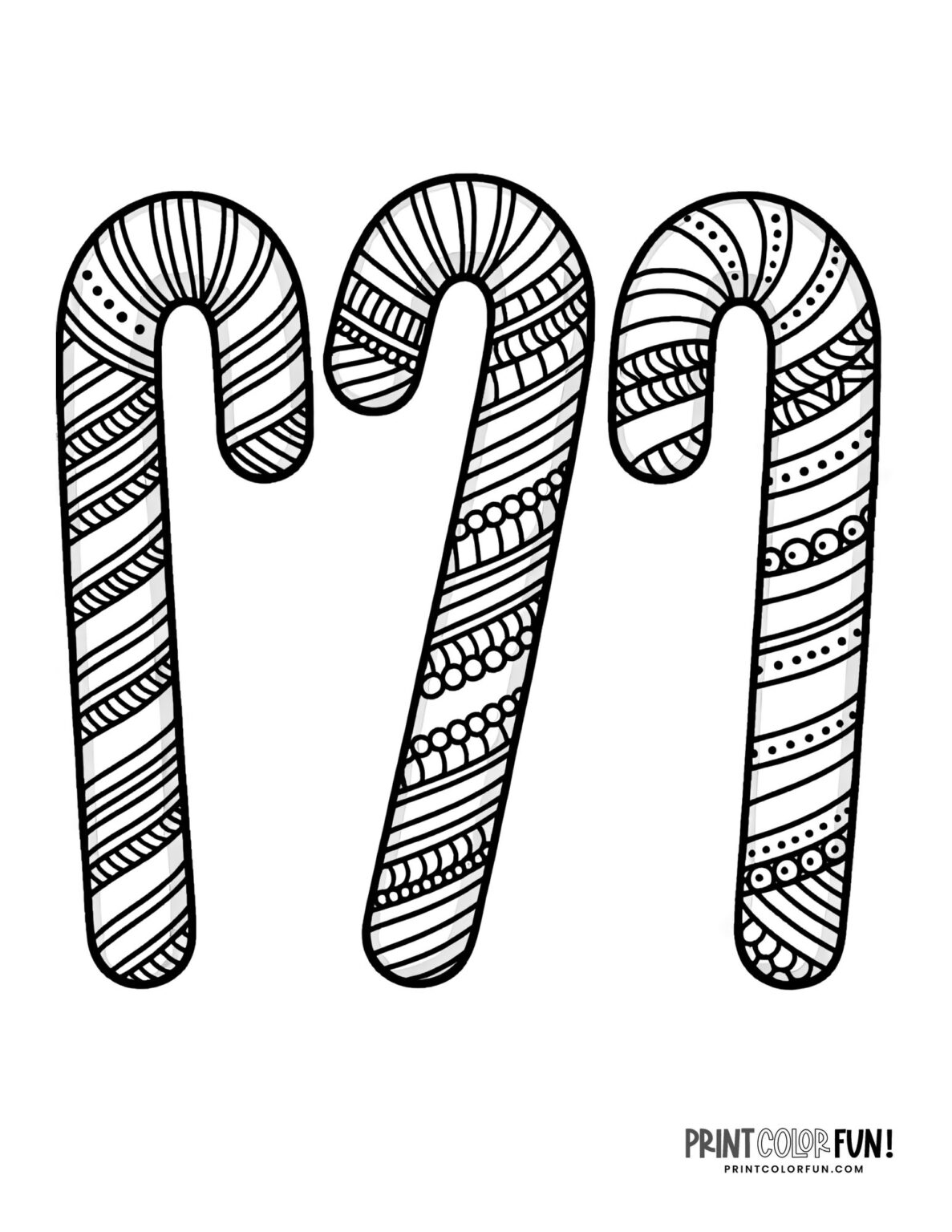 15 candy cane clipart & coloring pages to create a sweet holiday season ...