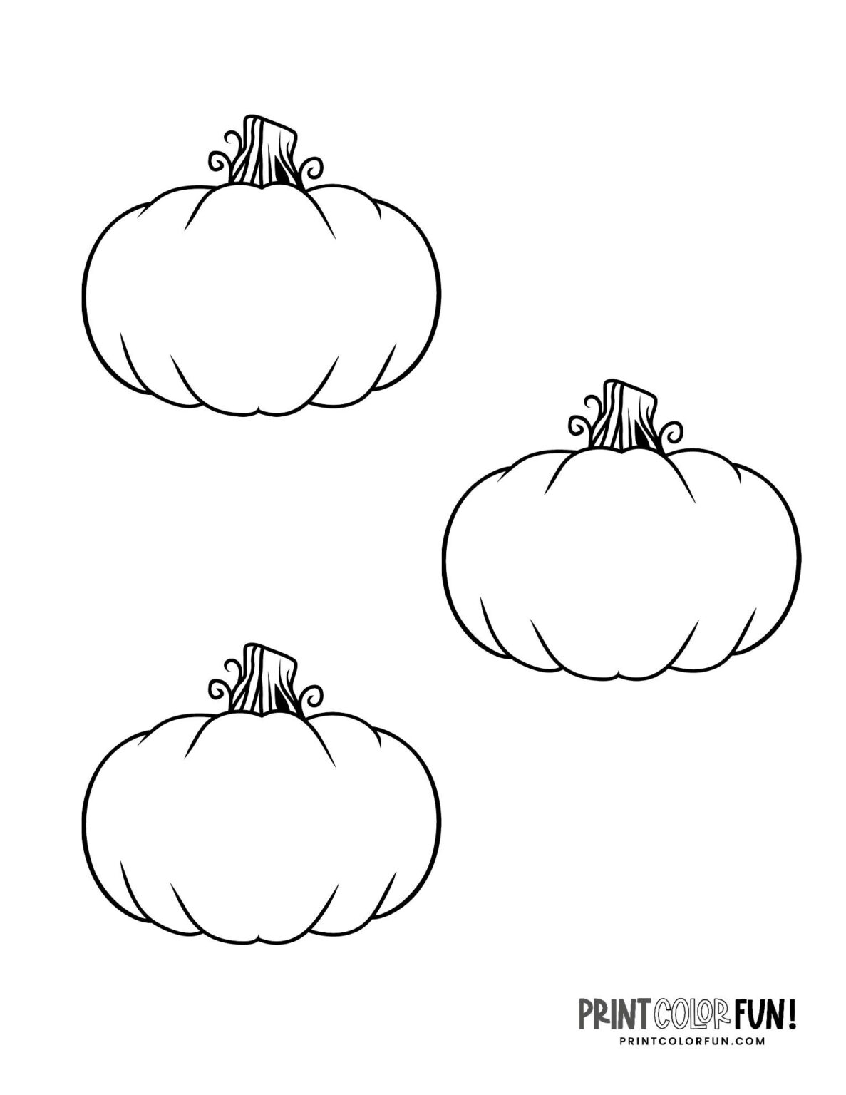 Small pumpkin printables to cut, color & craft for autumn fun in ...