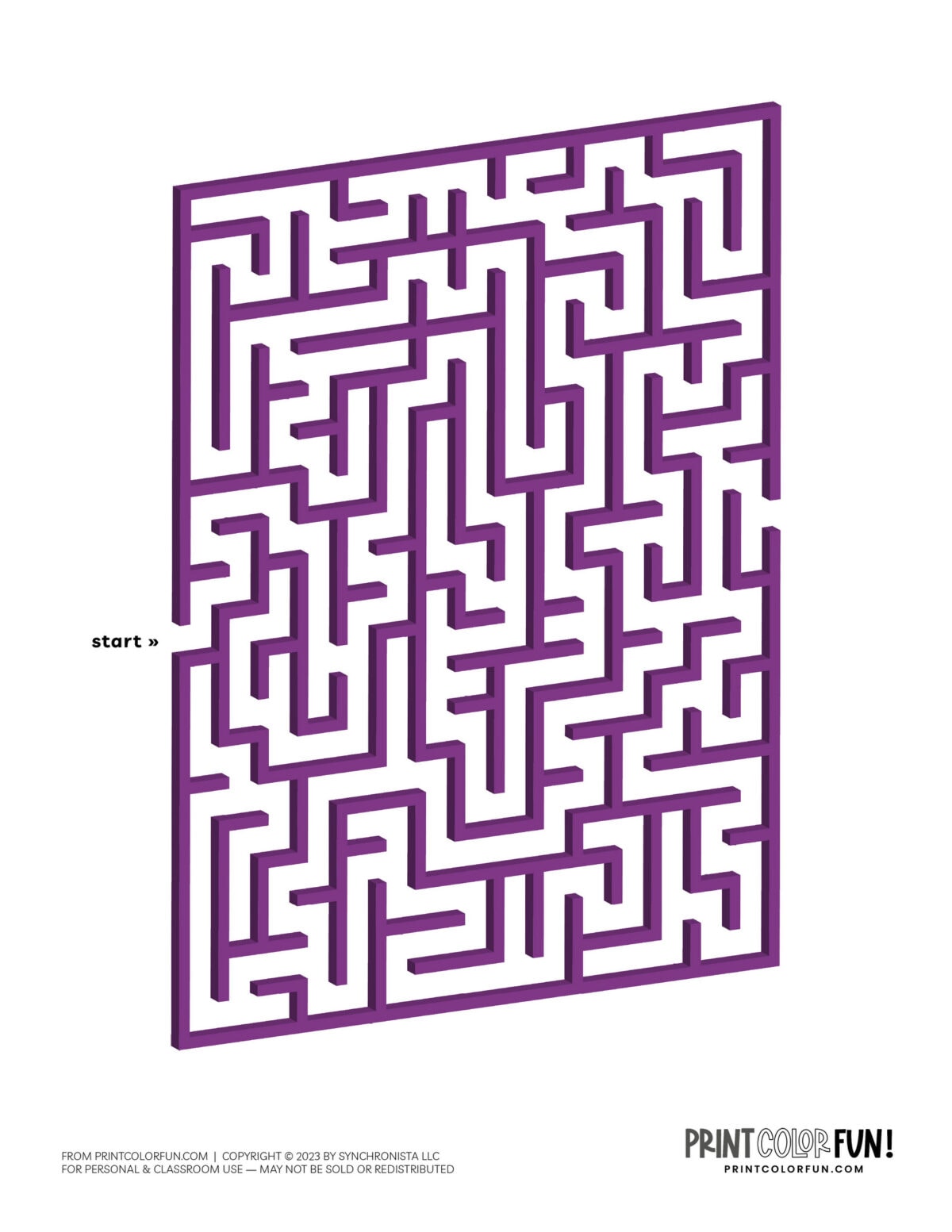 Easy mazes for kids: 16 beginner puzzles for littles, at PrintColorFun.com