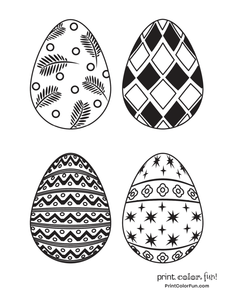 easter egg - Print. Color. Fun! Free printables, coloring pages, crafts ...