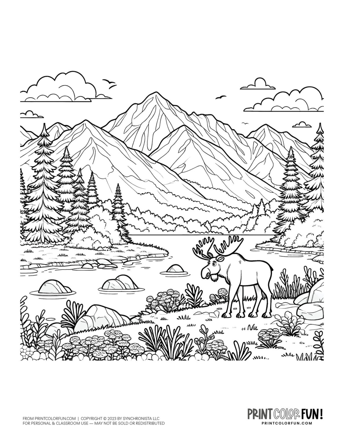 Alaska coloring pages & clipart, at PrintColorFun.com