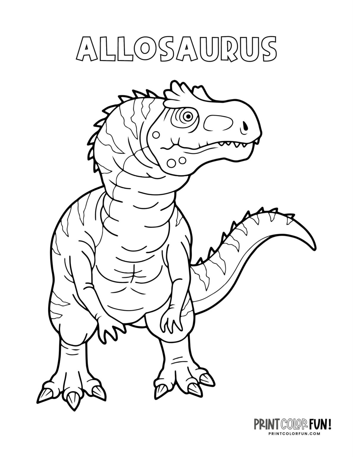 25 dinosaur clipart & coloring pages offer some prehistoric fun, at ...