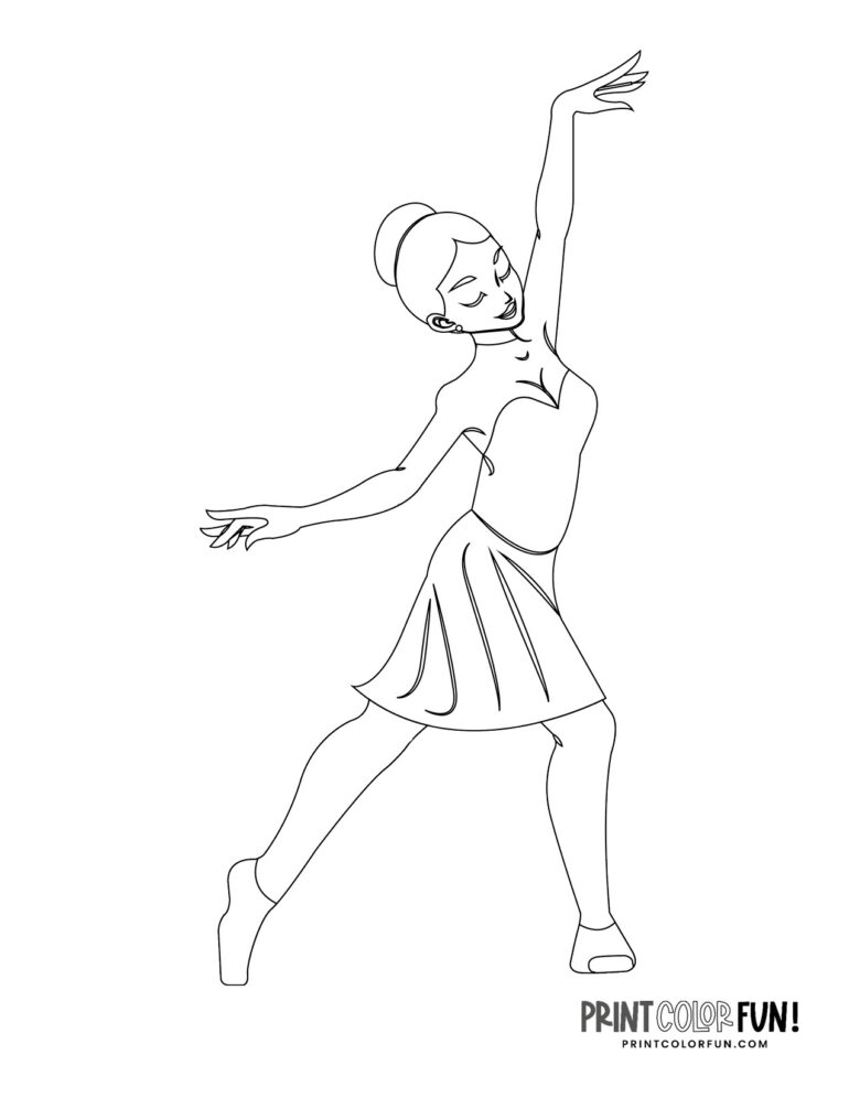 12 ballerina coloring pages: Ballet printables & fun facts, at ...