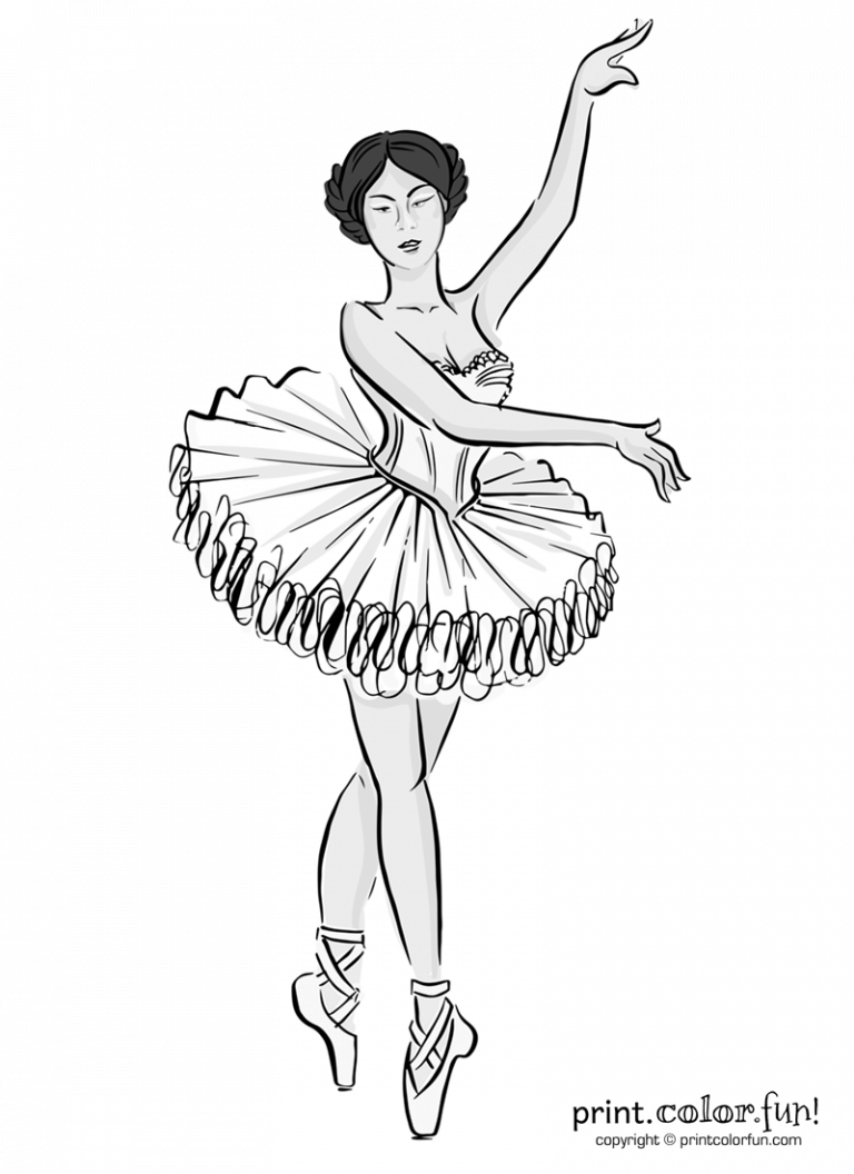 12 ballerina coloring pages: Ballet printables & fun facts, at ...