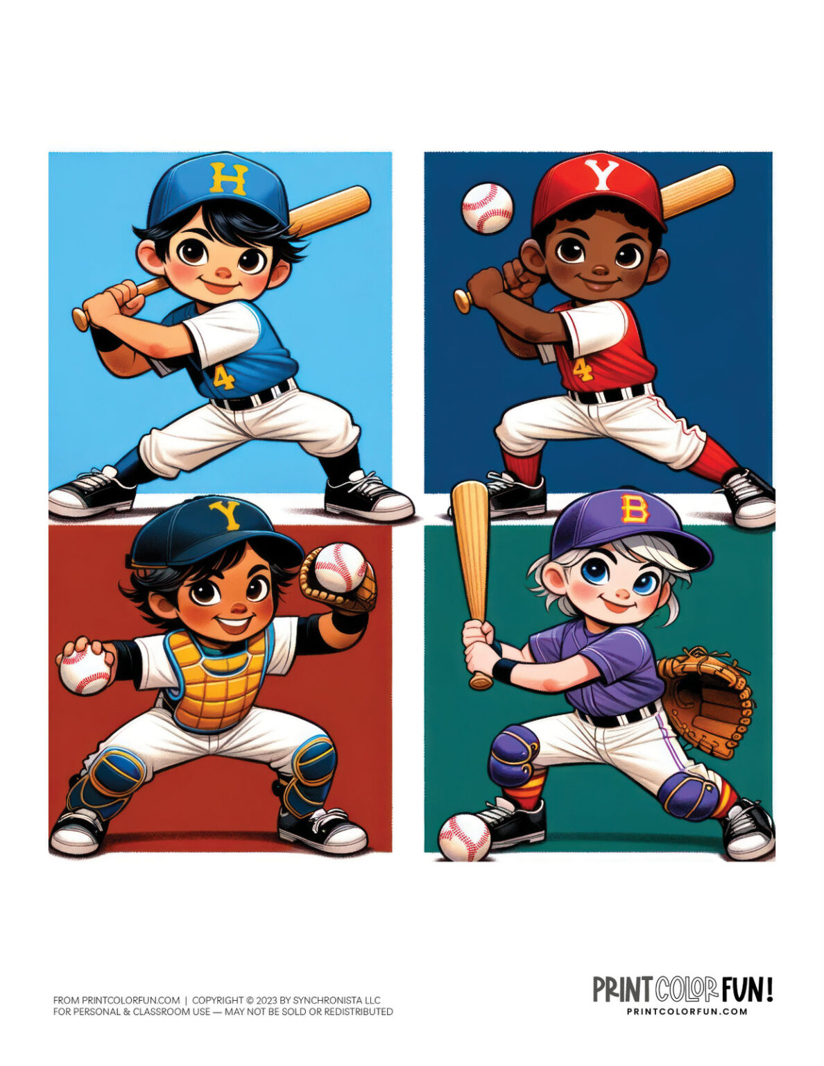 16 baseball player coloring pages & clipart: Free sports printables, at ...