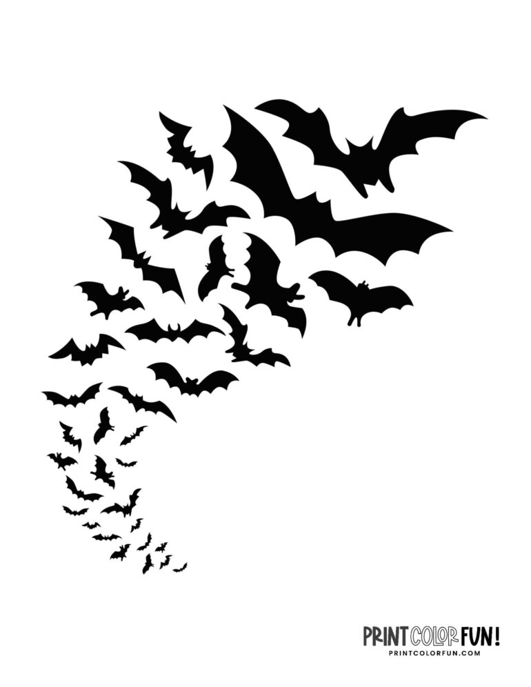 20 bat coloring pages, crafts & more for Halloween learning fun, at ...