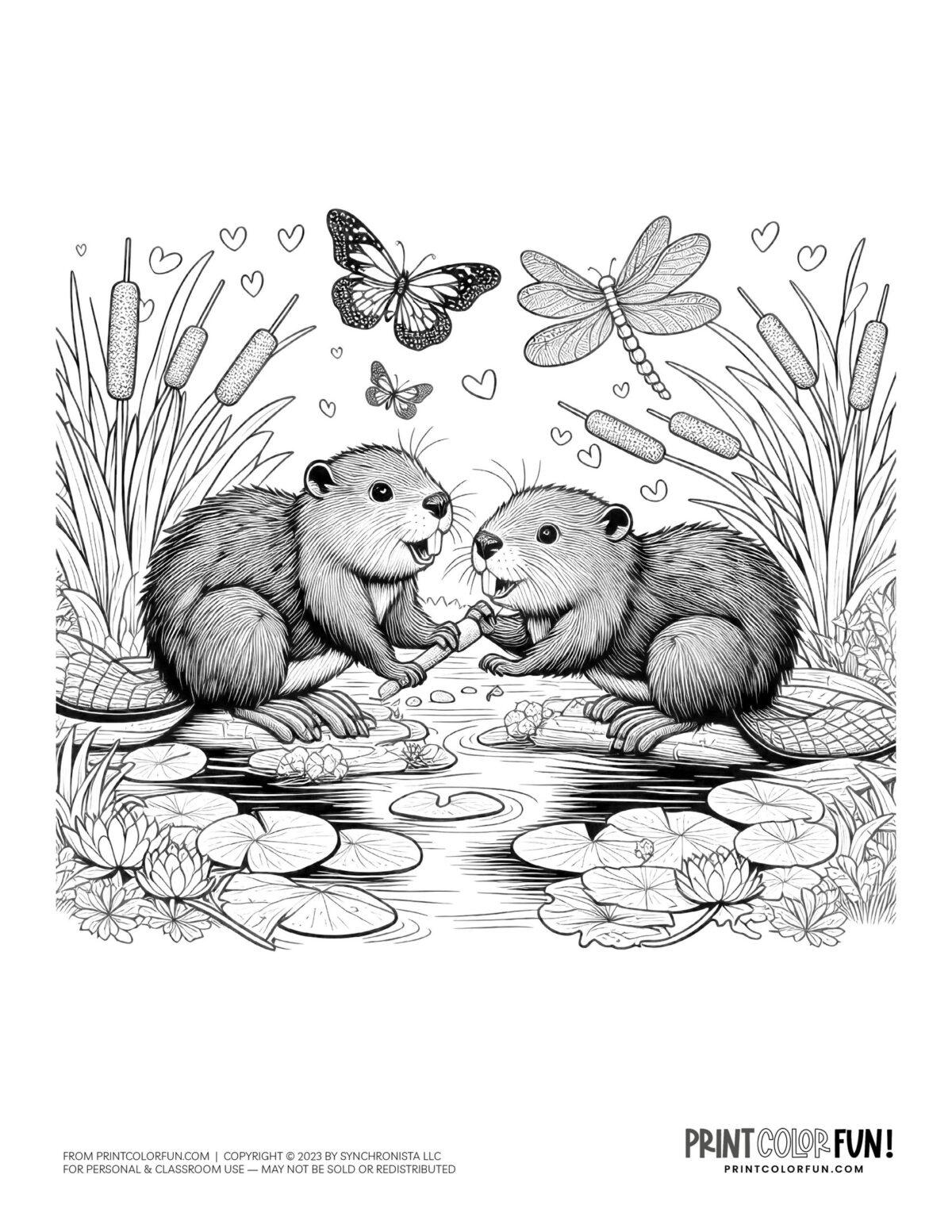 30+ fun beaver activities, clipart & coloring pages, at PrintColorFun.com