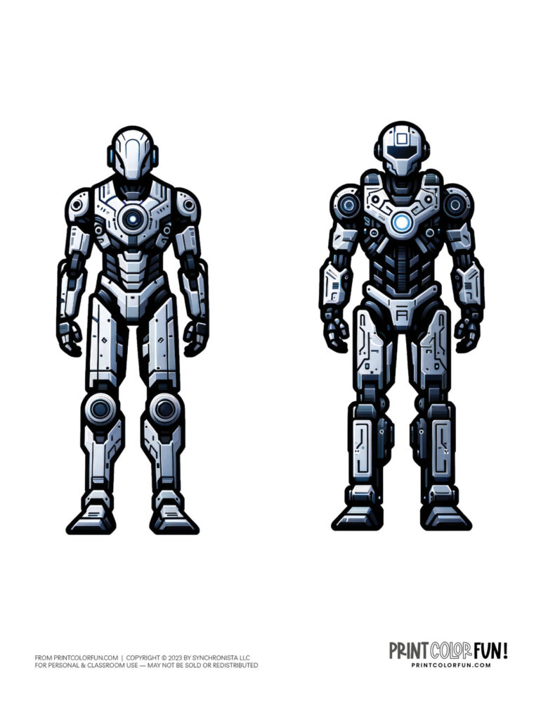 Beep boop: 17 robot drawings & coloring pages for creative tech ...