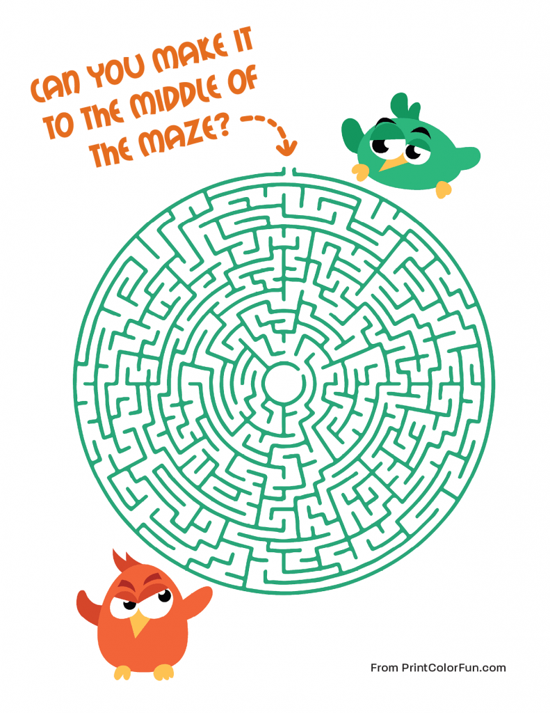 Mazes - Print. Color. Fun! Free printables, coloring pages, crafts ...