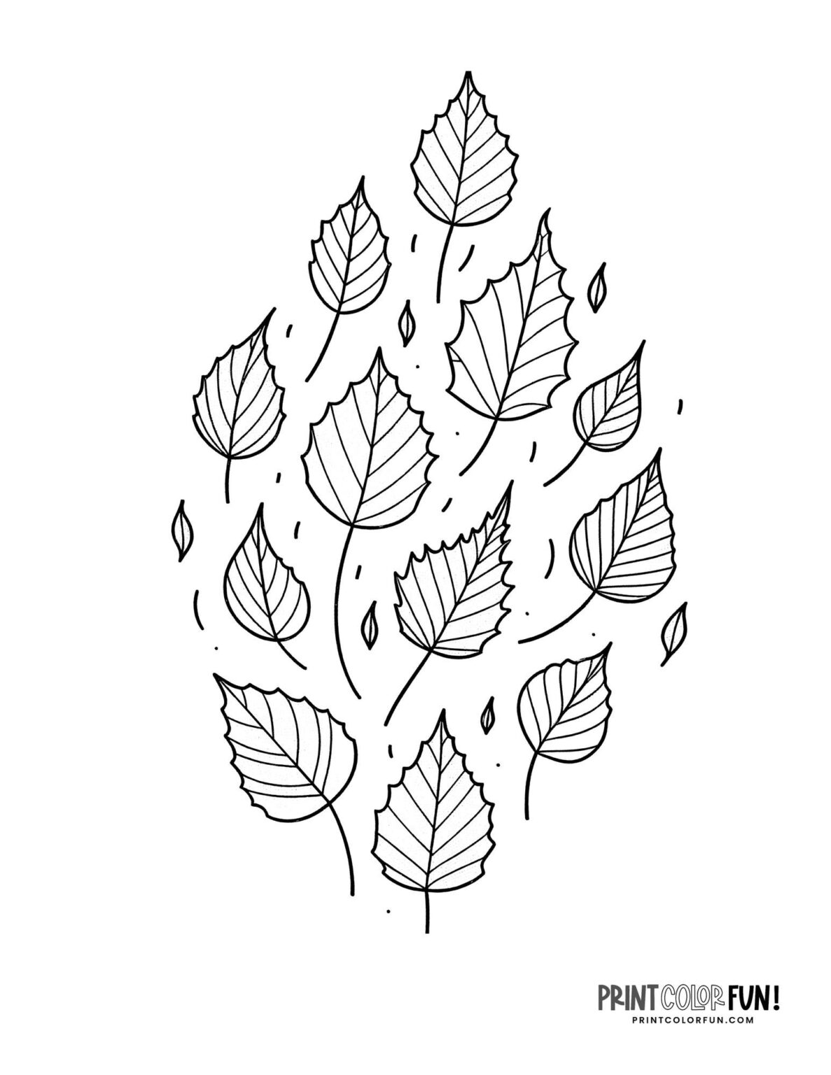 17 fall leaf coloring pages with easy craft & learning activities that ...