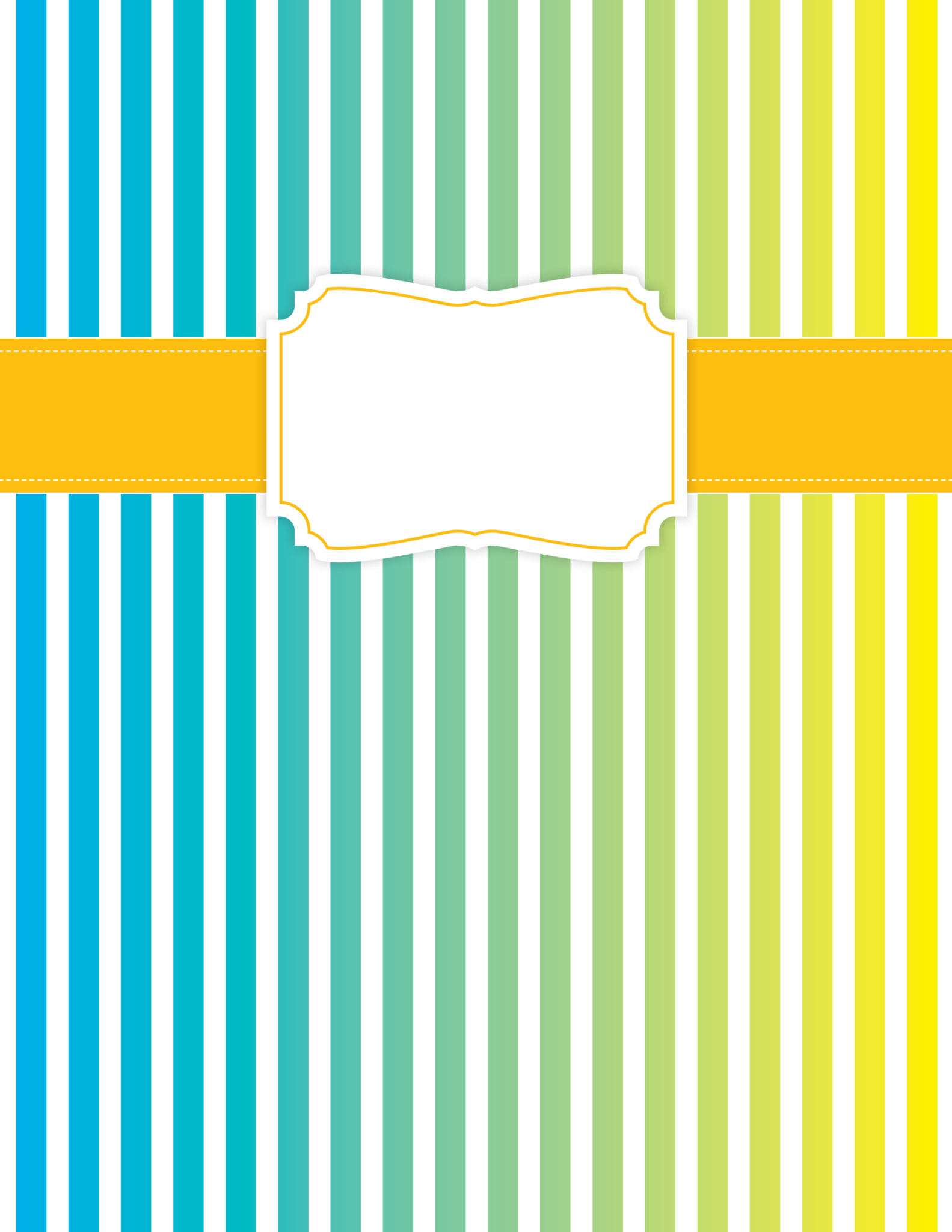 Printable binder covers: 12 free colorful sets with matching front ...