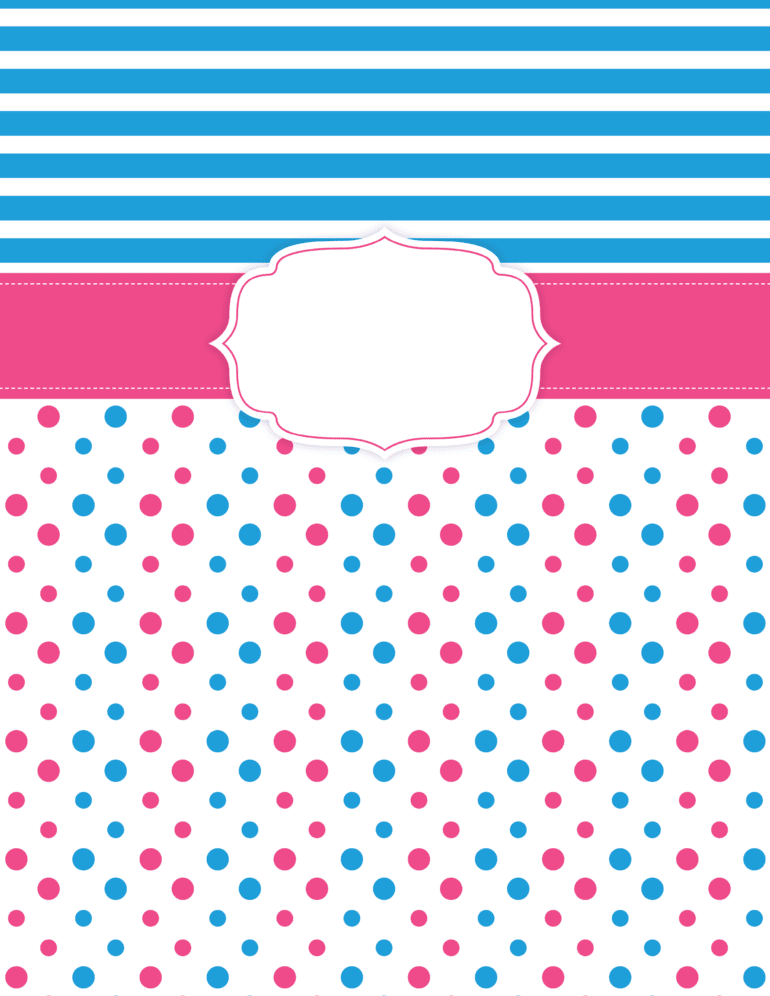 Printable binder covers: 12 free colorful sets with matching front ...