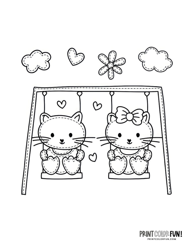 25+ purr-fectly adorable kitten coloring pages, clipart & activities ...