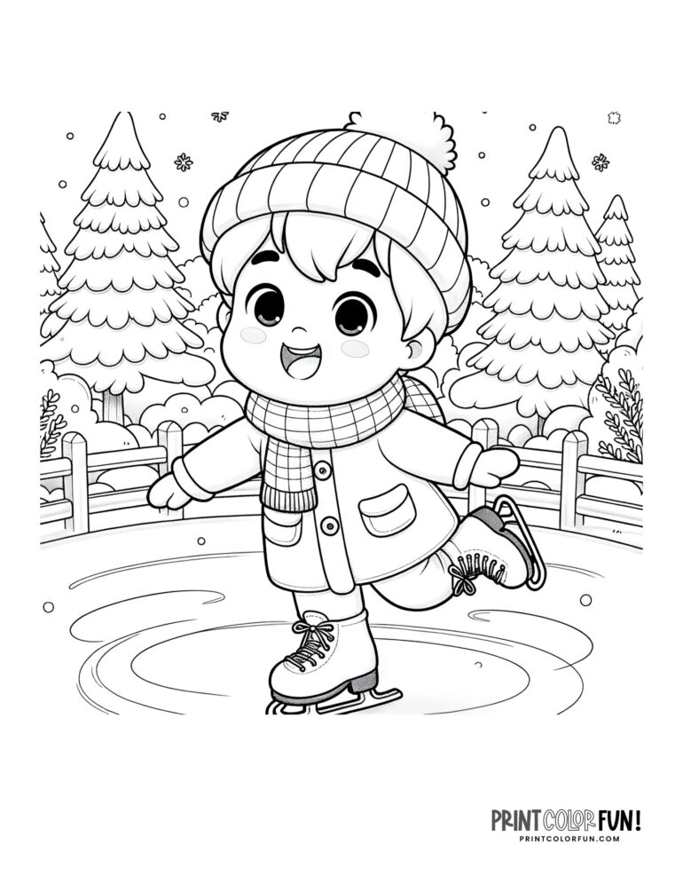 Chill out with ice skating clipart: 10 cool crafts & educational ...