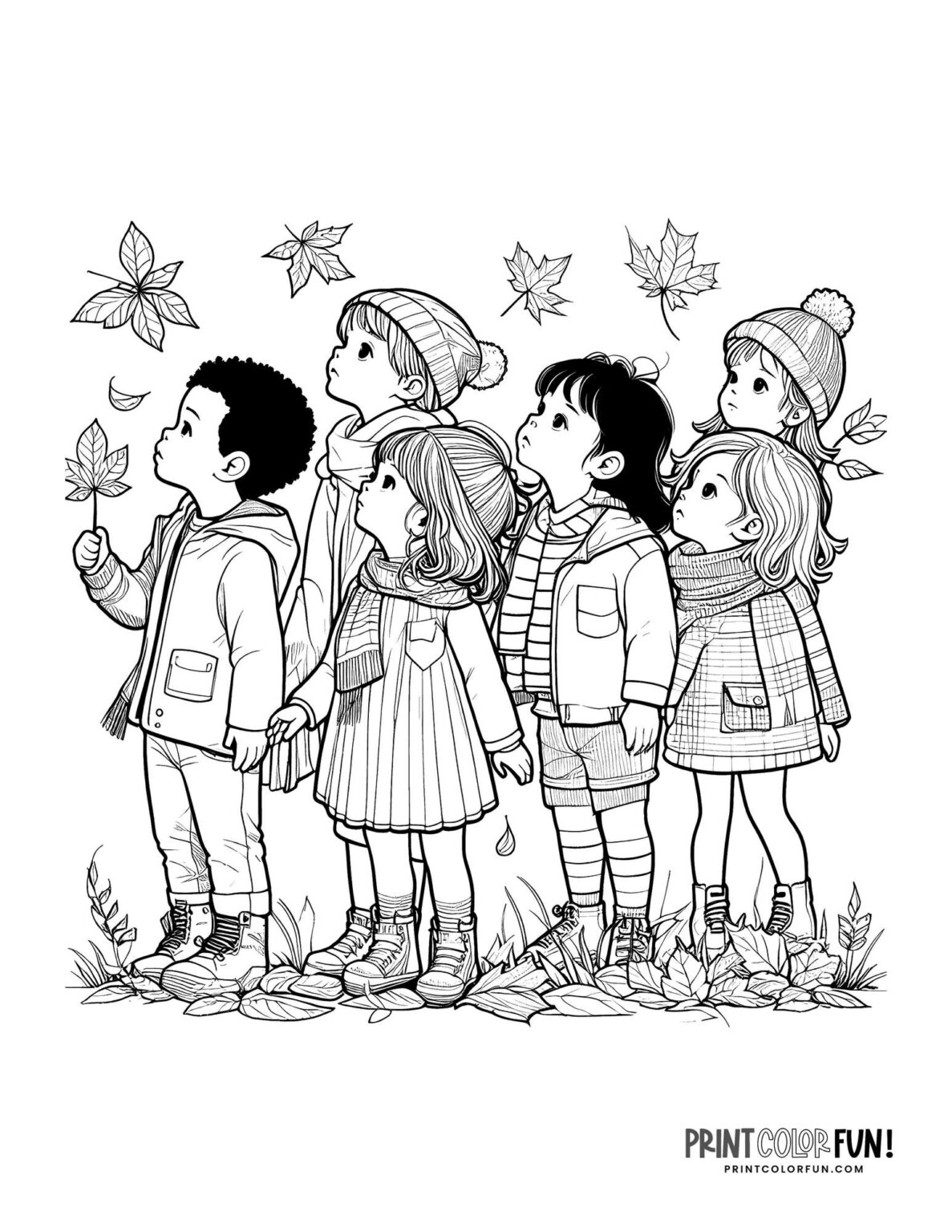 17 fall leaf coloring pages with easy craft & learning activities that ...