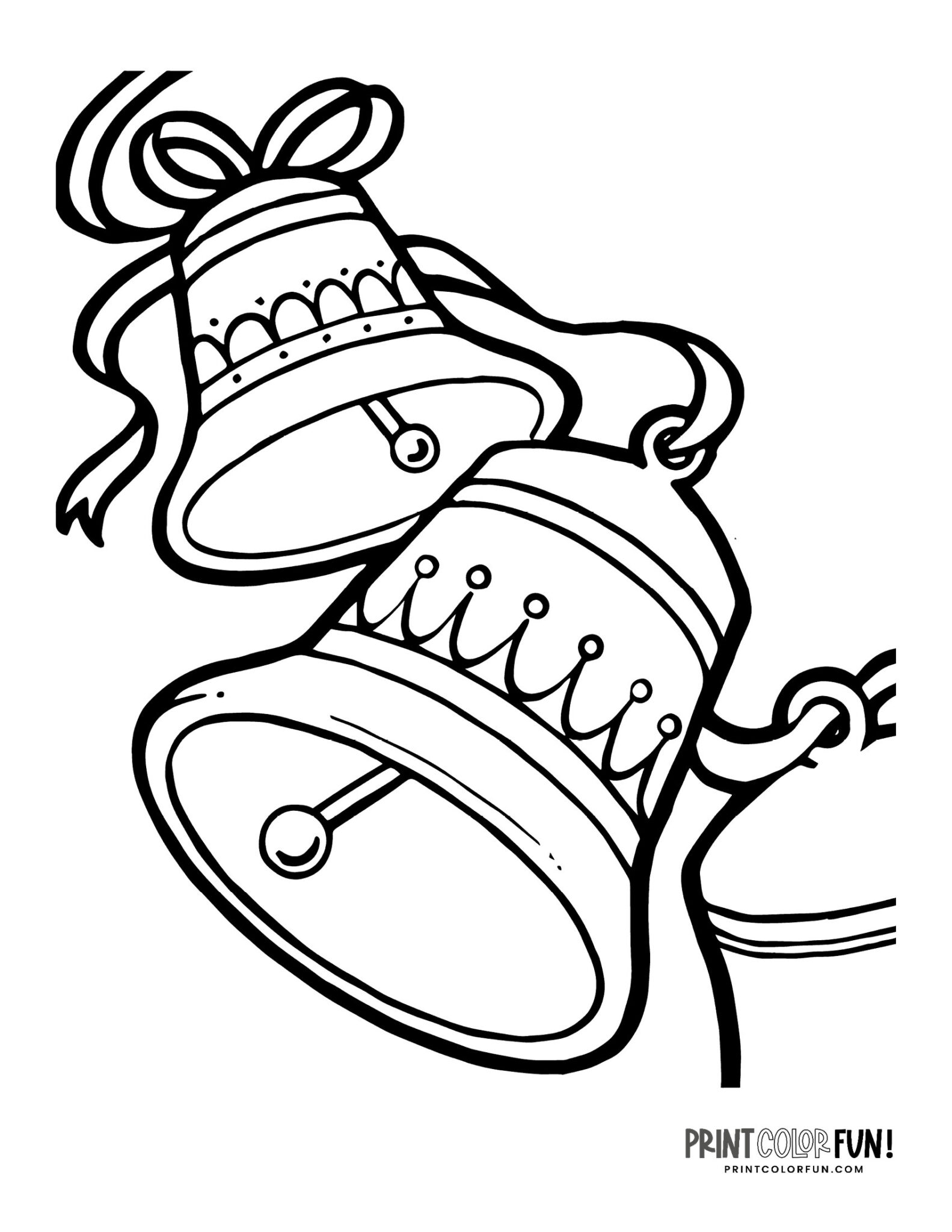 10 Christmas bells clipart & coloring pages to ring in the holiday ...