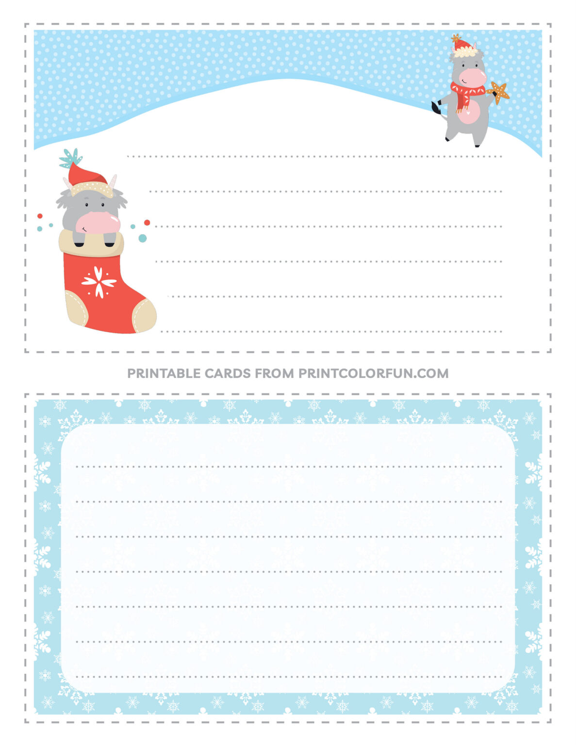 26 free kids' thank you cards & other printable notecards for children ...