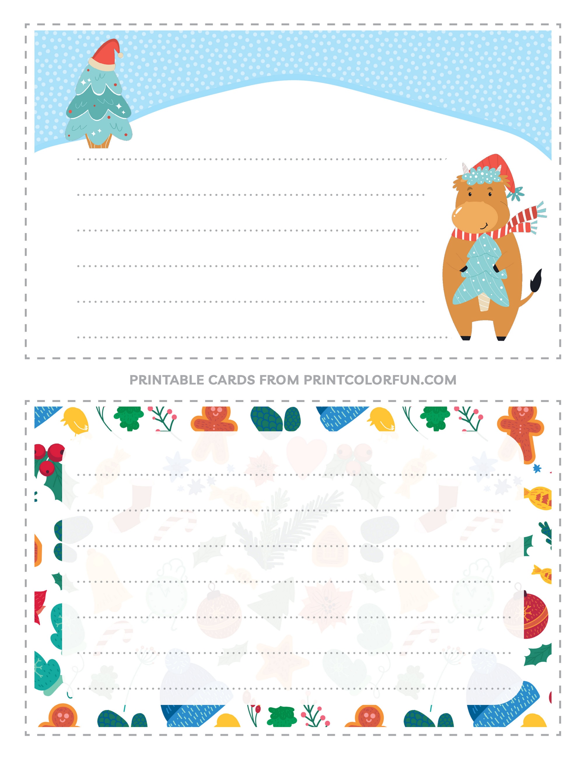 26 free kids' thank you cards & other printable notecards for children ...