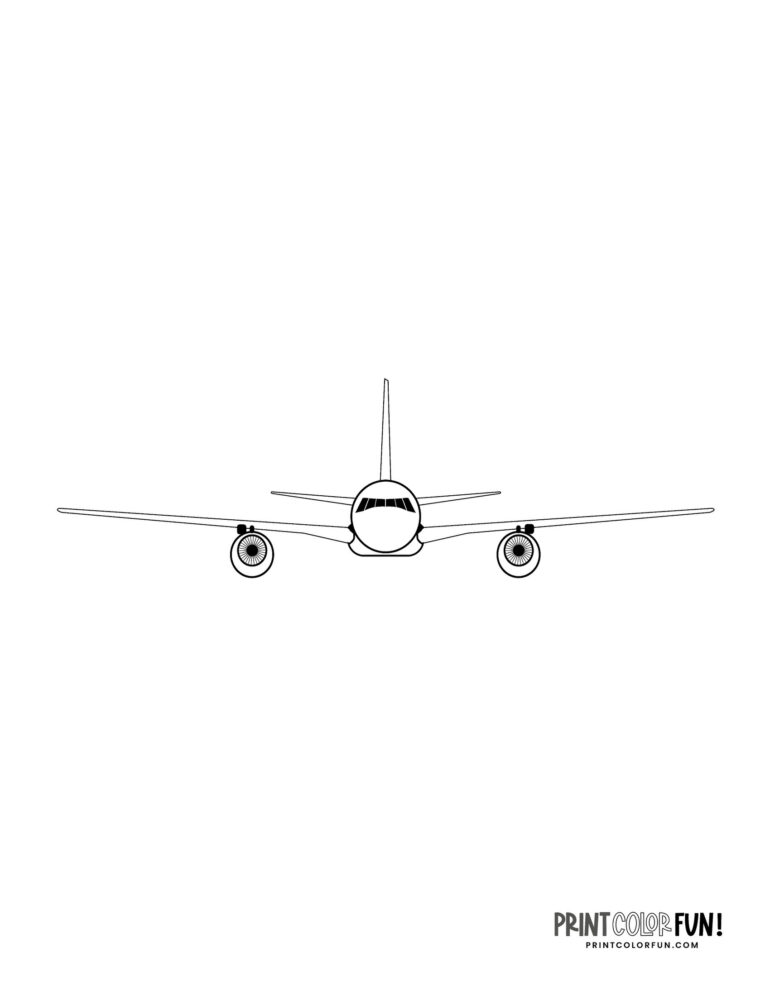 21 airplane coloring pages & clipart: An exciting high-flying adventure ...