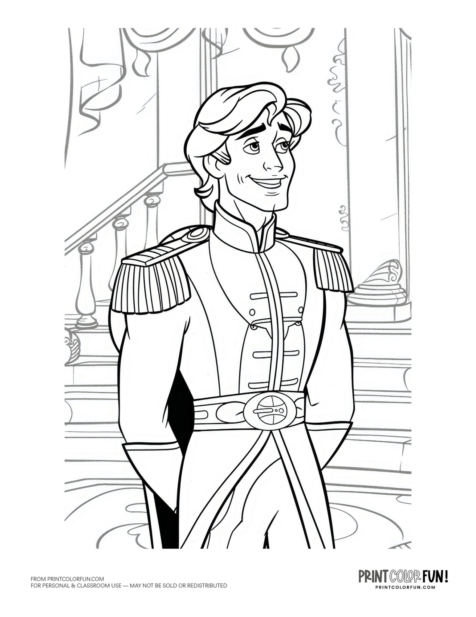 21 prince clipart & coloring pages: Learn about & color these royal men ...