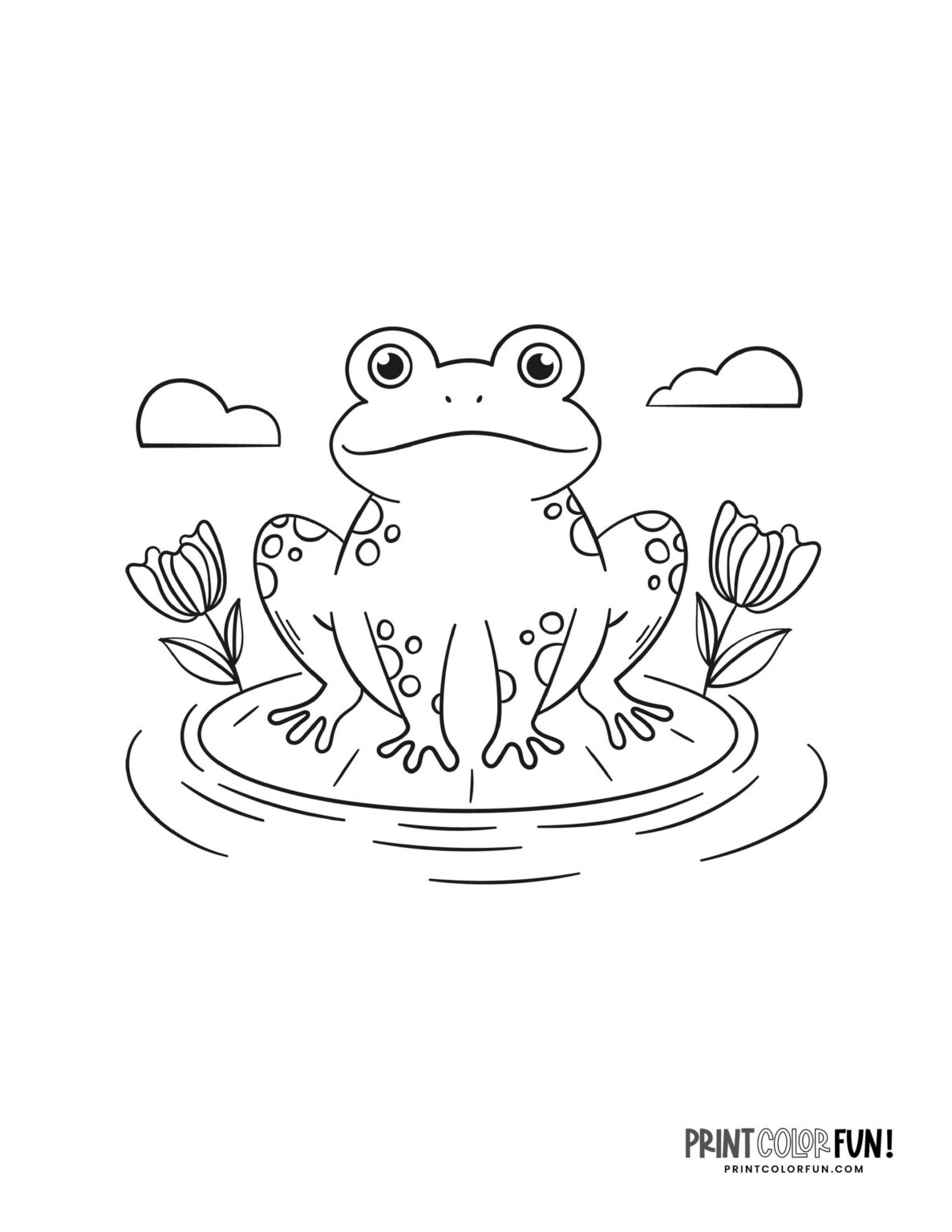 20+ frog clipart & coloring pages: Plus creative craft ideas, facts ...