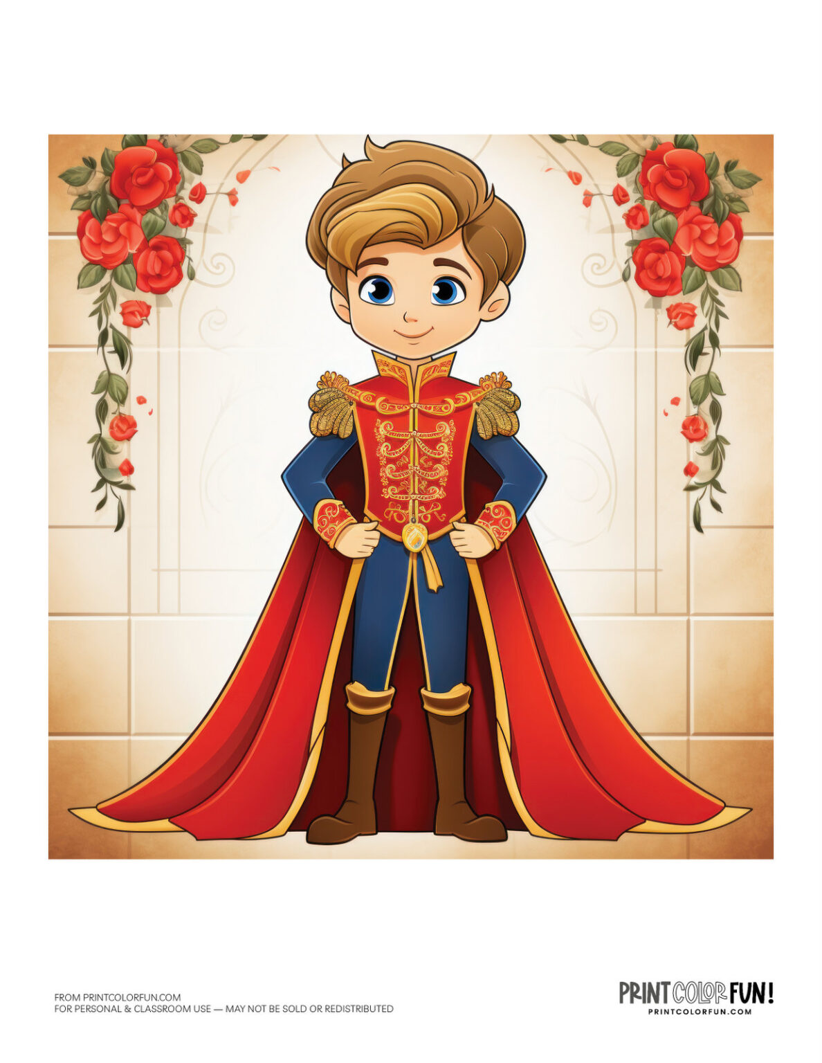 21 prince clipart & coloring pages: Learn about & color these royal men ...