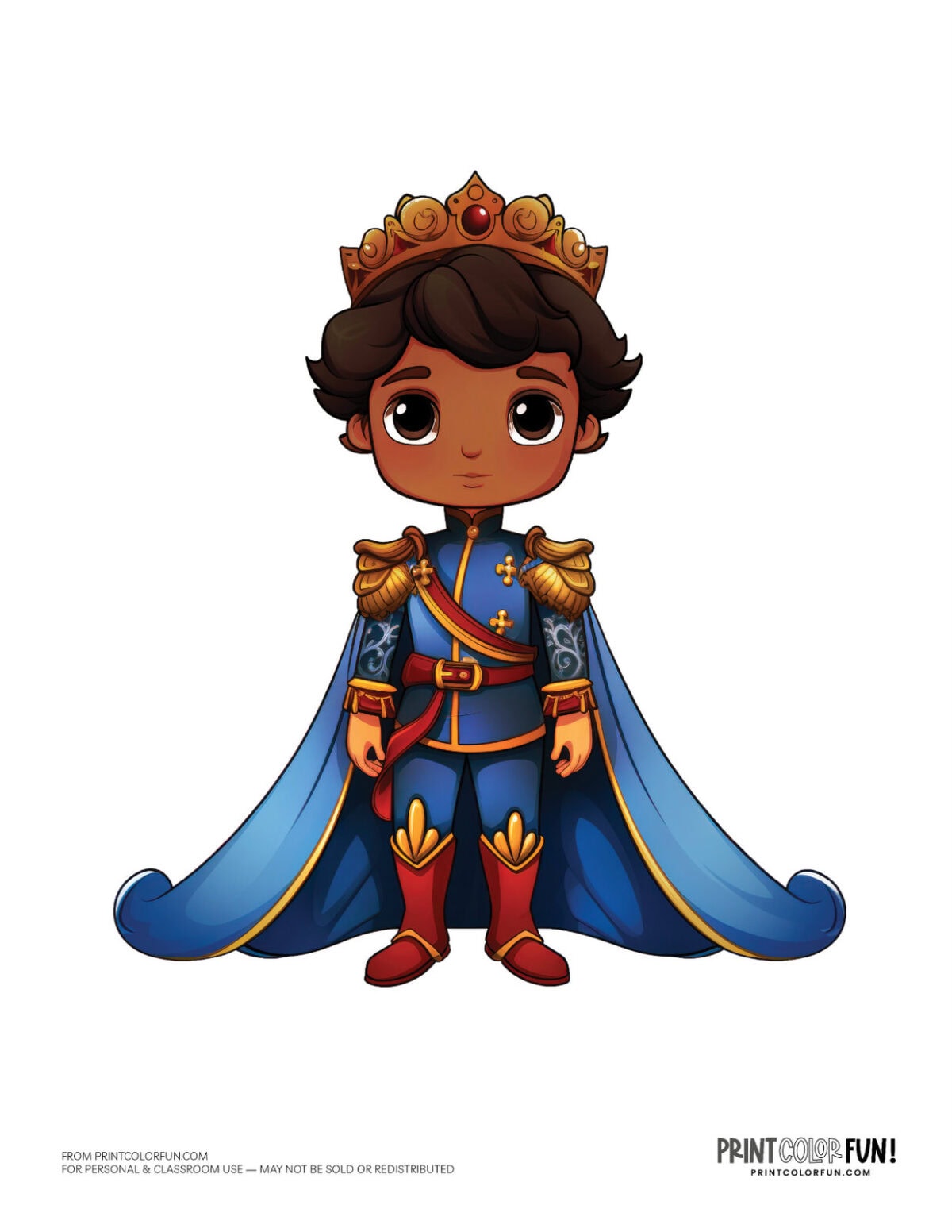 21 prince clipart & coloring pages: Learn about & color these royal men ...