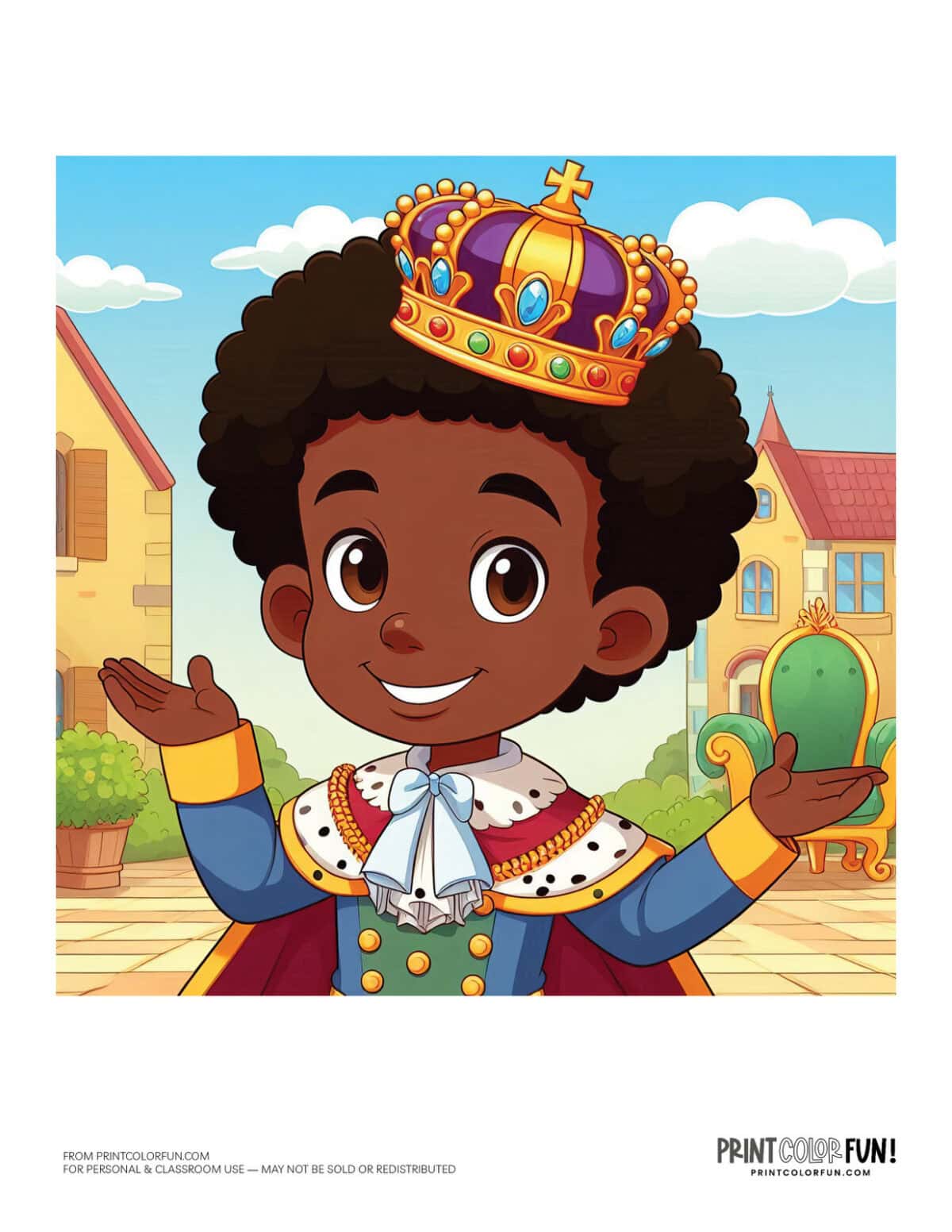 21 prince clipart & coloring pages: Learn about & color these royal men ...