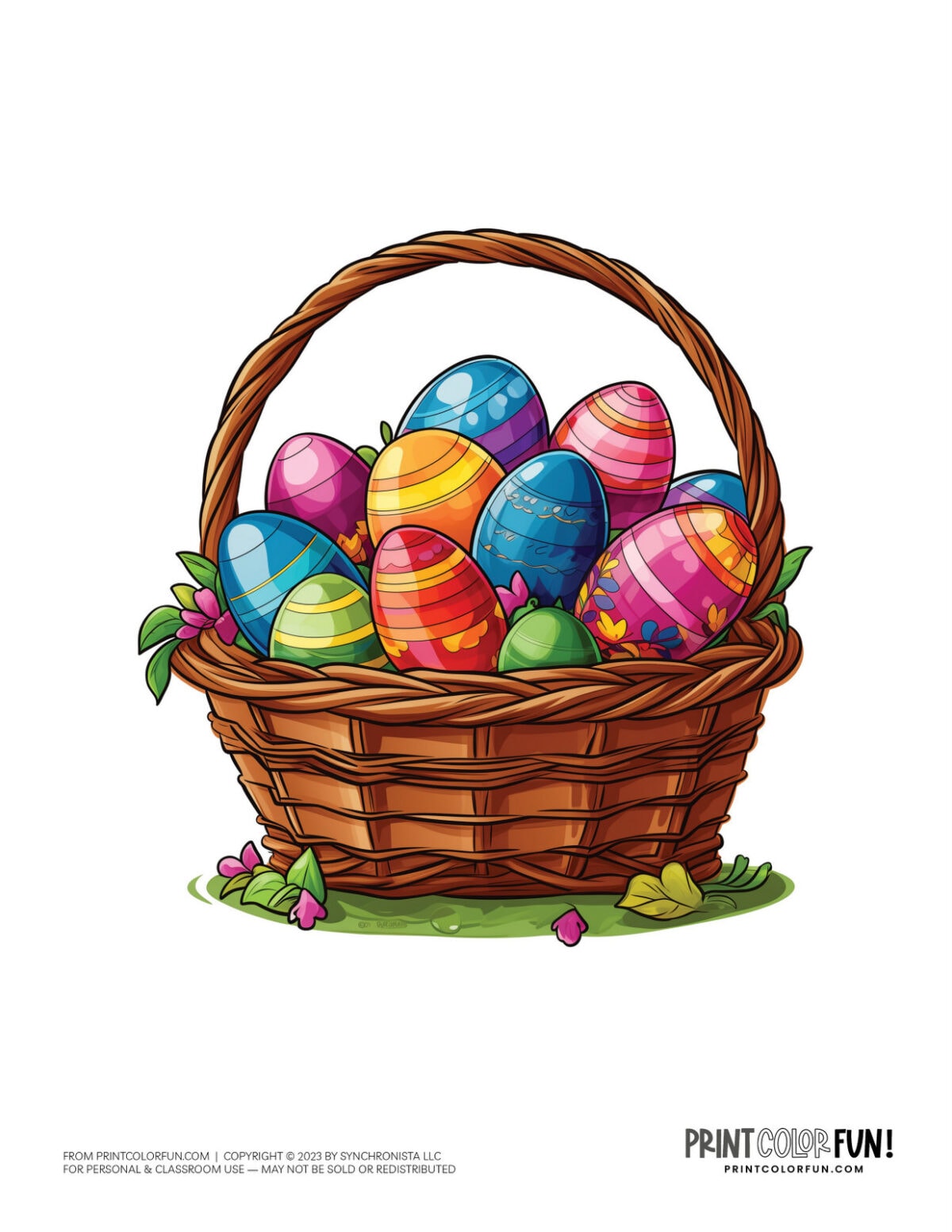 Get crafty: 40+ Easter basket templates for creative coloring page ...