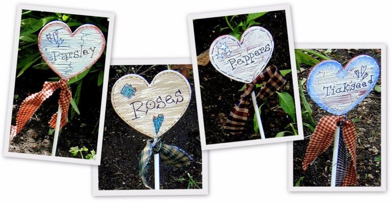 Easy plant marker DIY: Make 2 cute styles of DIY garden stake crafts ...