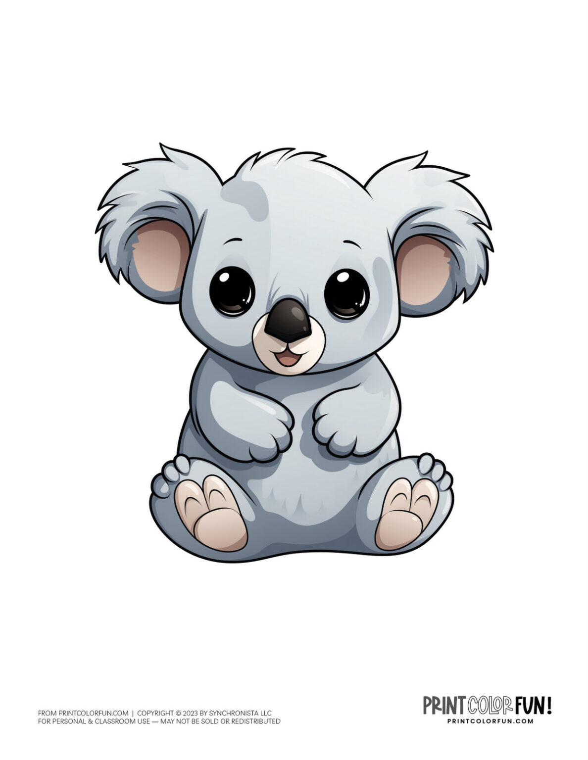 21 free cute Koala coloring pages & koala clipart printables, at ...