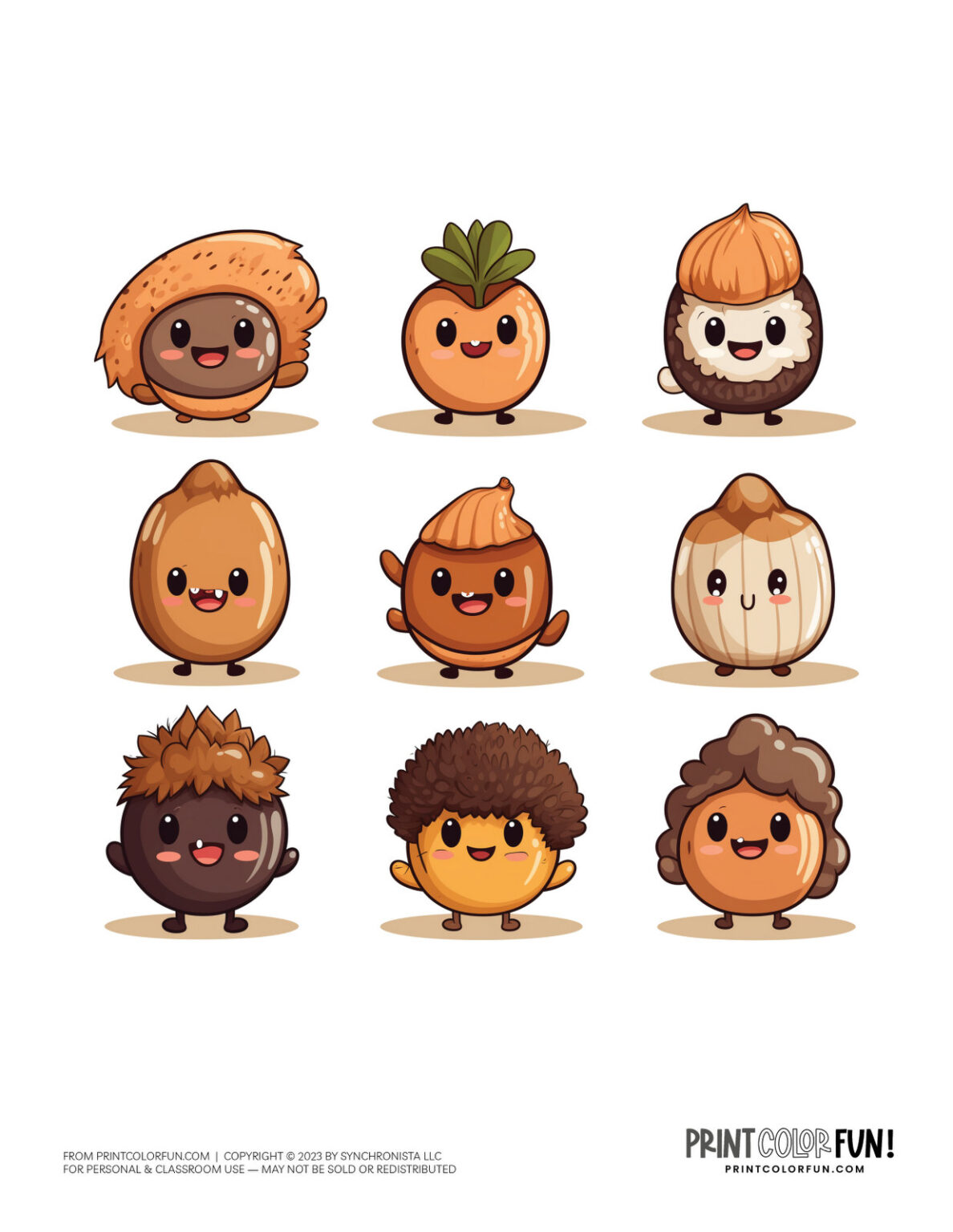 20+ Printable acorn clipart & coloring pages, plus crafts, fun facts ...