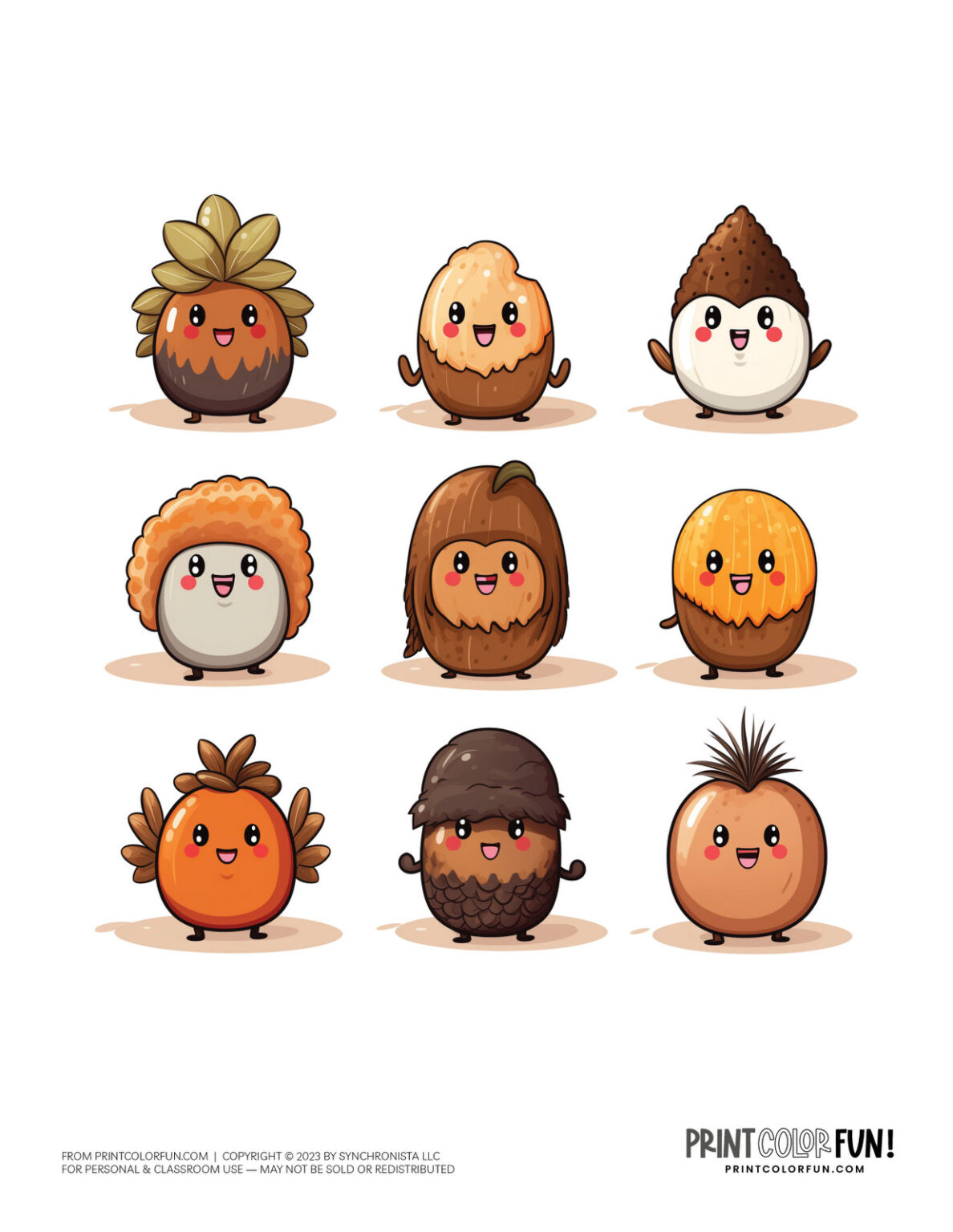 20+ Printable acorn clipart & coloring pages, plus crafts, fun facts ...