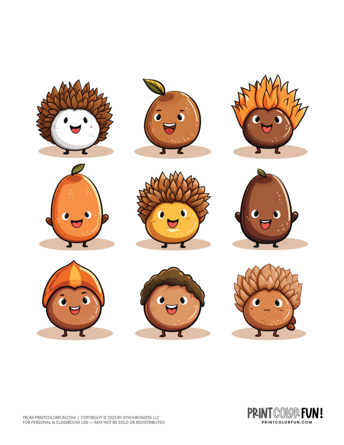 20+ Printable acorn clipart & coloring pages, plus crafts, fun facts ...