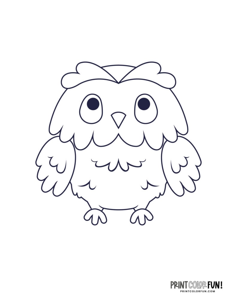 Whoo's ready to color? 38 fun owl coloring pages & clipart for young ...
