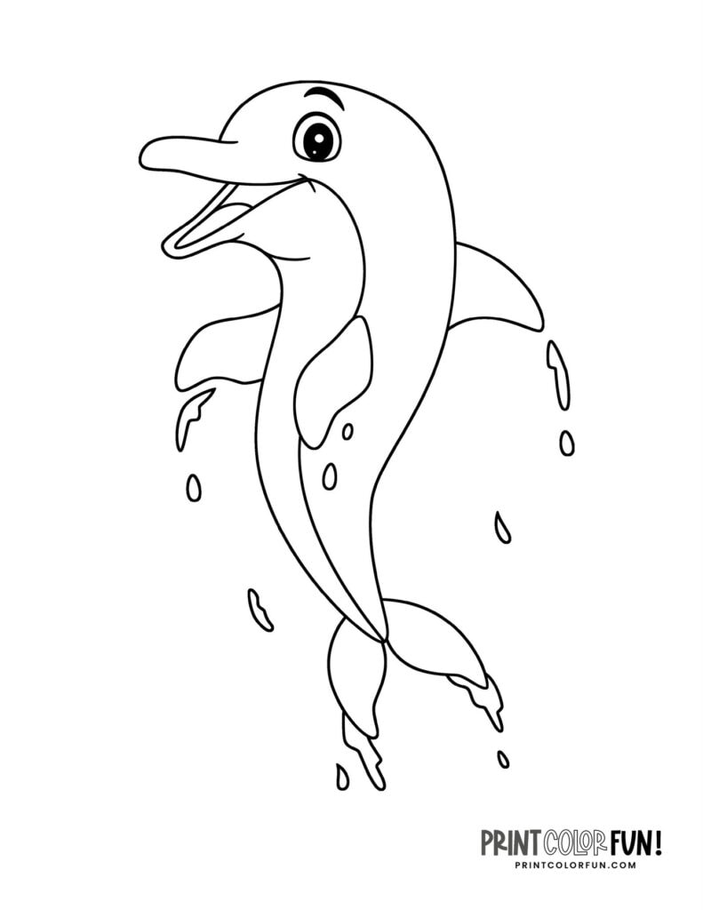 27 printable dolphin coloring pages: Dive into a world of fun crafts ...