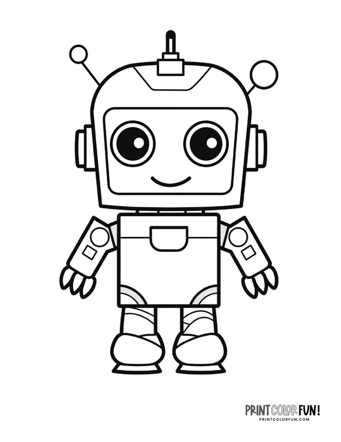 Beep boop: 17 robot drawings & coloring pages for creative tech ...
