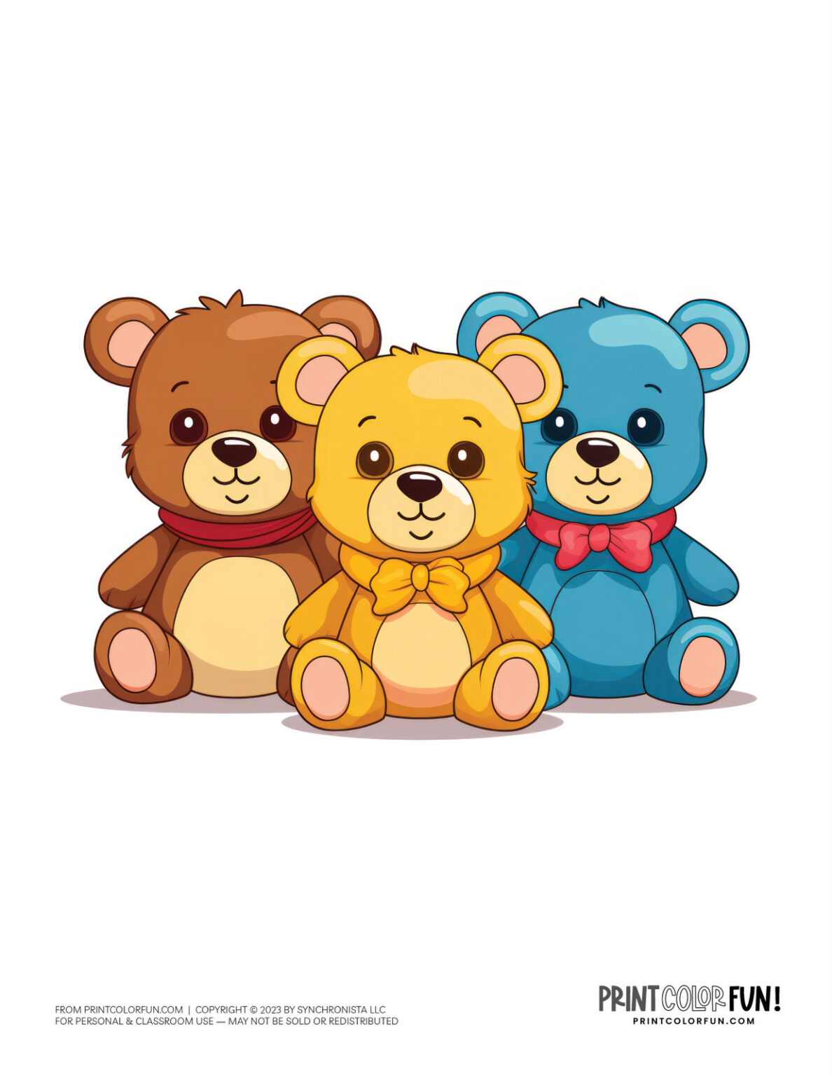 Teddy bear clipart charm, plus coloring pages and 10 easy crafts ...