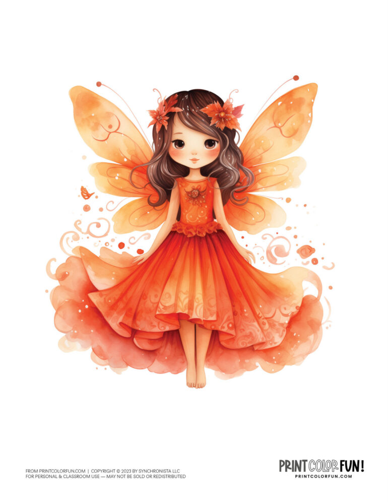 35 cute fairy coloring pages & color clipart + whimsical learning ...