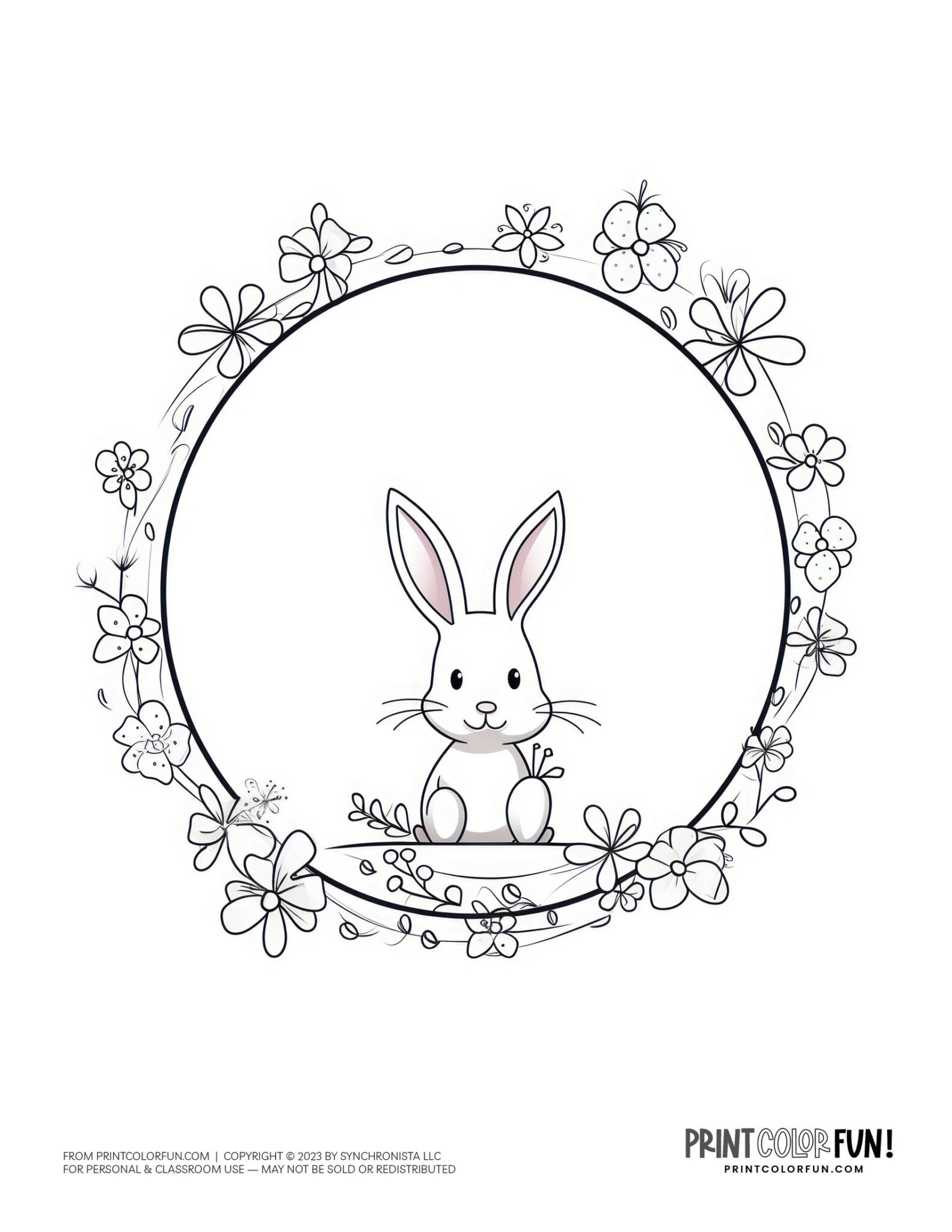 60+ cute Easter bunny clipart & coloring pages, plus fun holiday facts ...