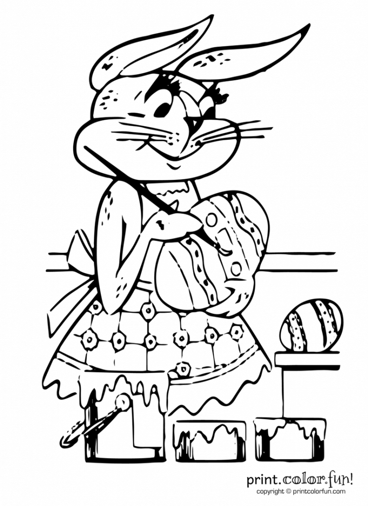 60+ cute Easter bunny clipart & coloring pages, plus fun holiday facts ...