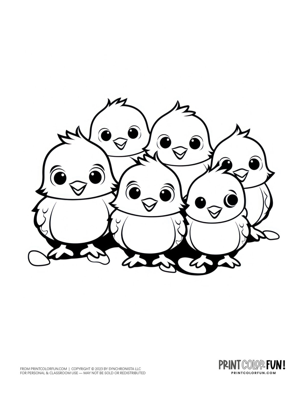 30+ adorable Easter chick clipart & coloring pages for springtime fun ...