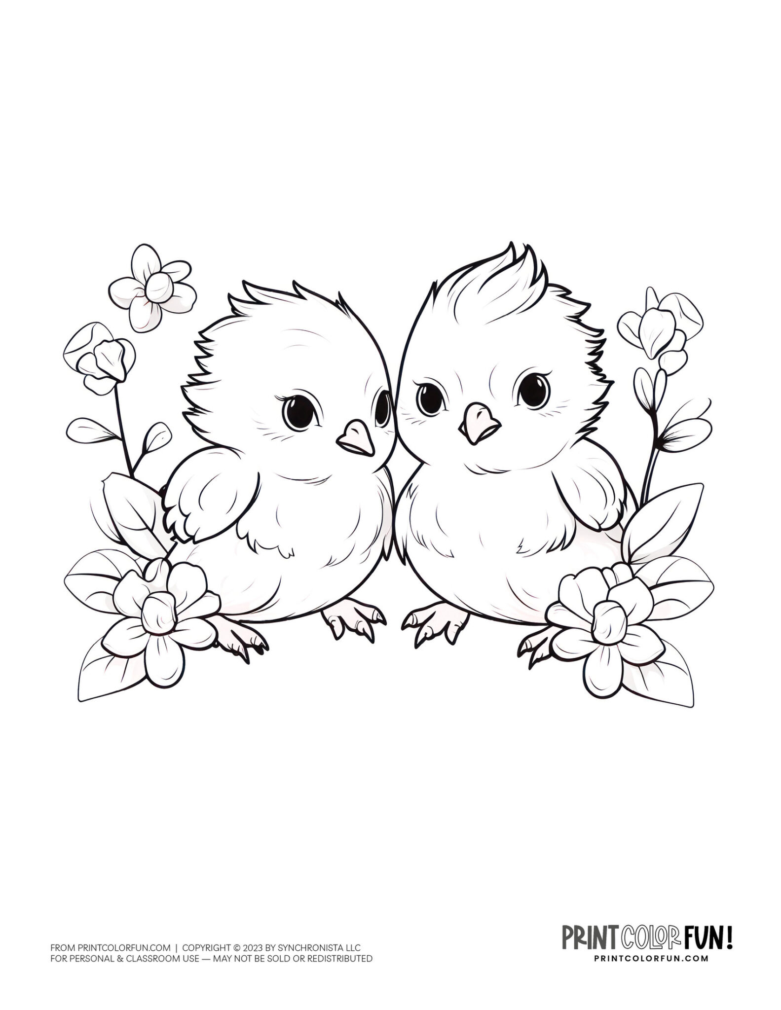 30+ adorable Easter chick clipart & coloring pages for springtime fun ...