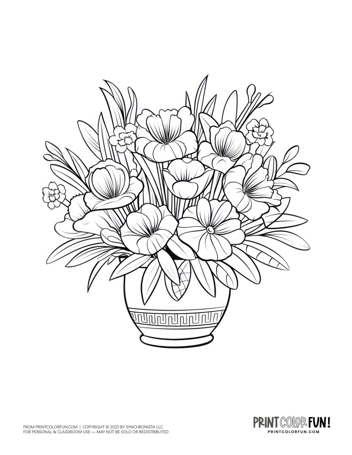 15+ Easter flowers clipart & coloring pages: Colorful picks for your ...