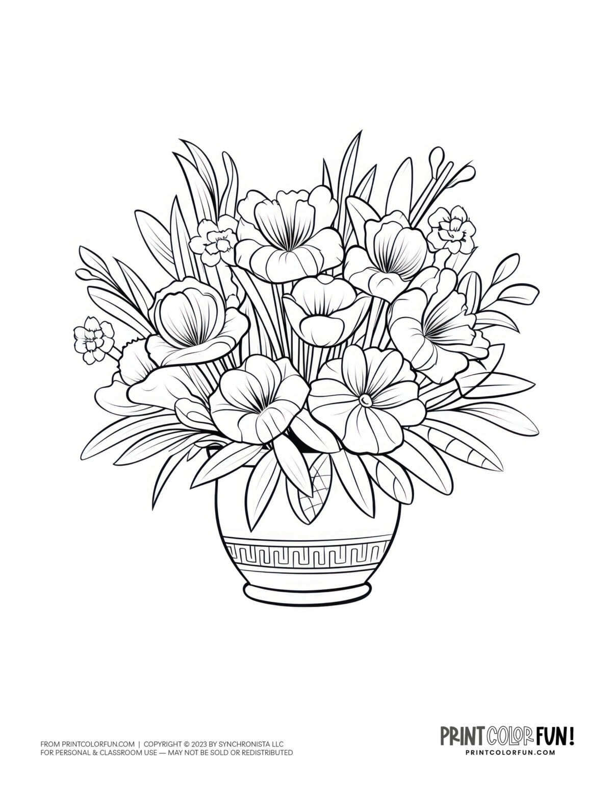 15+ Easter flowers clipart & coloring pages: Colorful picks for your ...