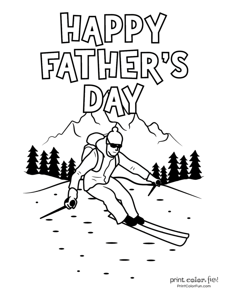 16 free printable Father's Day coloring pages - Print. Color. Fun!