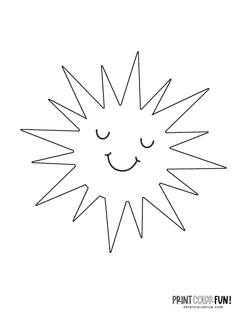 24 fun sun clipart plus cute sun printable coloring pages for crafts ...