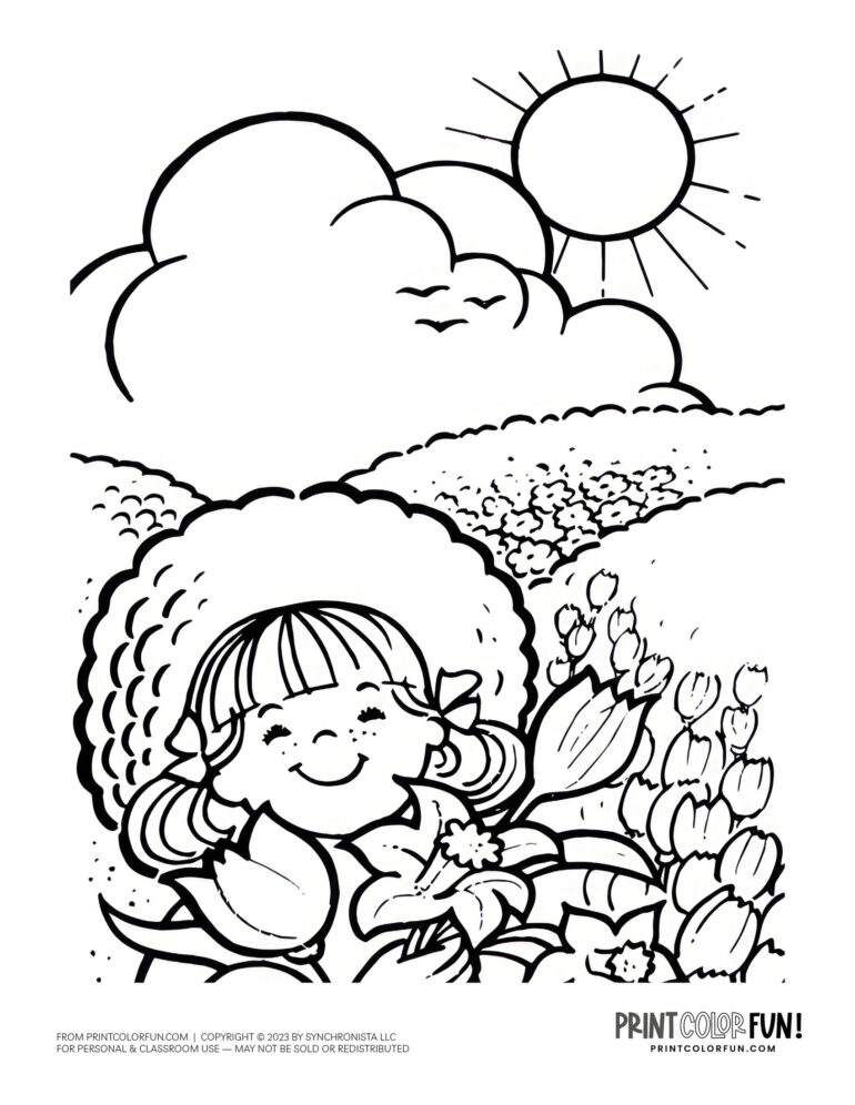 10+ sunny day clipart & coloring pages: Plus fun summery craft ideas ...